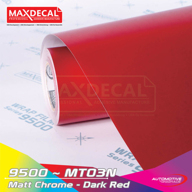 MAXDECAL 9500-MT03N Matt Chrome DARK RED – MAXDECAL - Professional ...