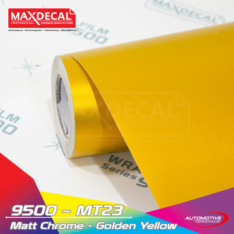 MAXDECAL 9500-MT23 Matt Chrome GOLDEN YELLOW – MAXDECAL - Professional ...
