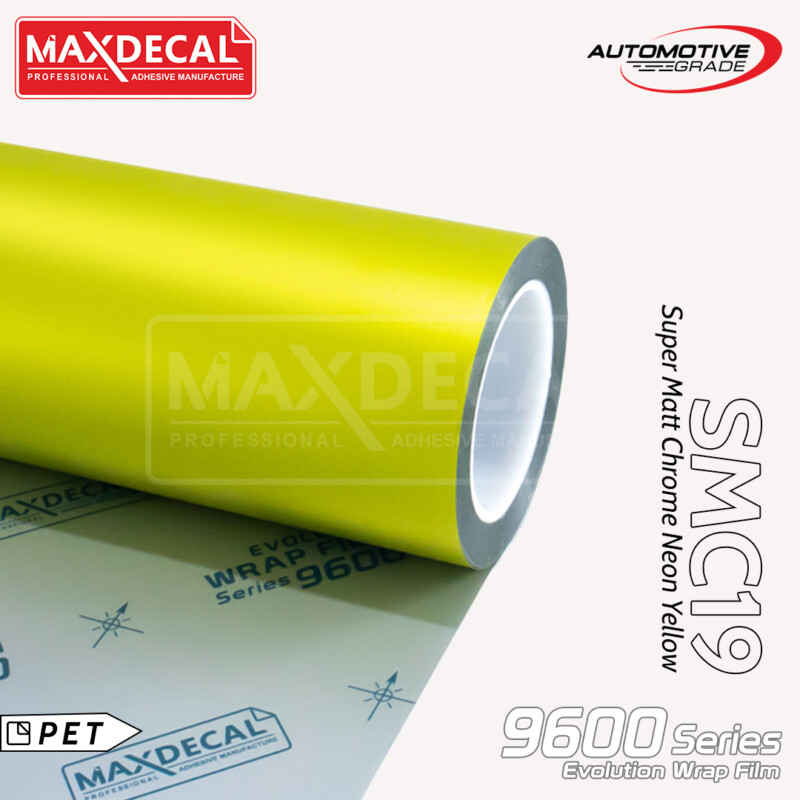 MAXDECAL 9600-SMC19 Super Matt Chrome Neon Yellow – MAXDECAL ...