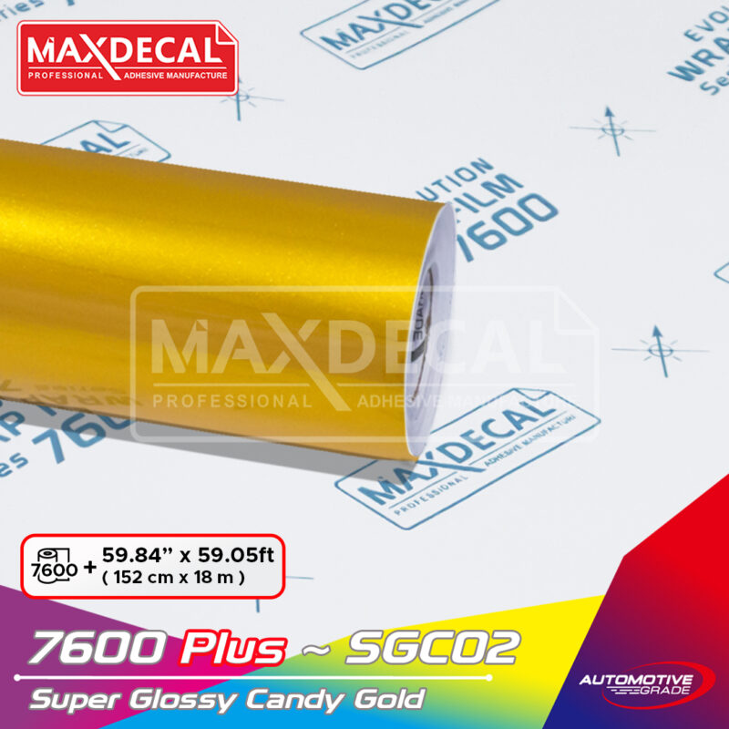 MAXDECAL 7600 PLUS-SGC02 Super Glossy Candy Gold – MAXDECAL ...