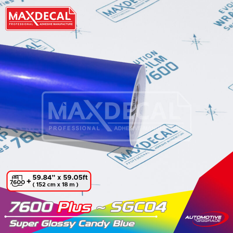 MAXDECAL 7600 PLUS-SGC04 Super Glossy Candy Blue – MAXDECAL ...